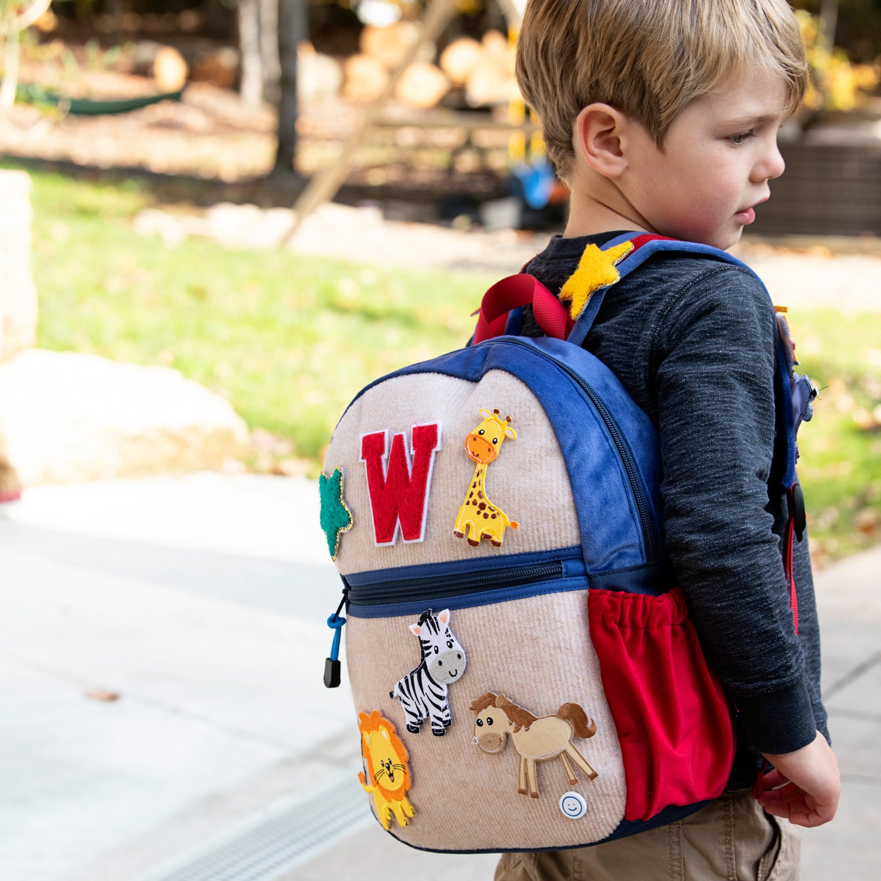 Kid's Lux Backpack | Hook & Loop Lux Kids Backpack | Becco Bags